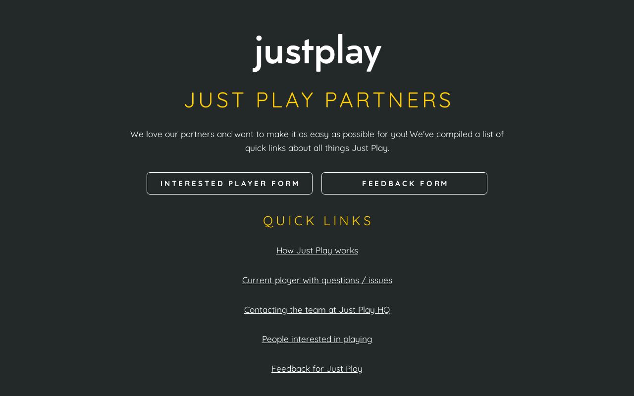 Just Play Partners
